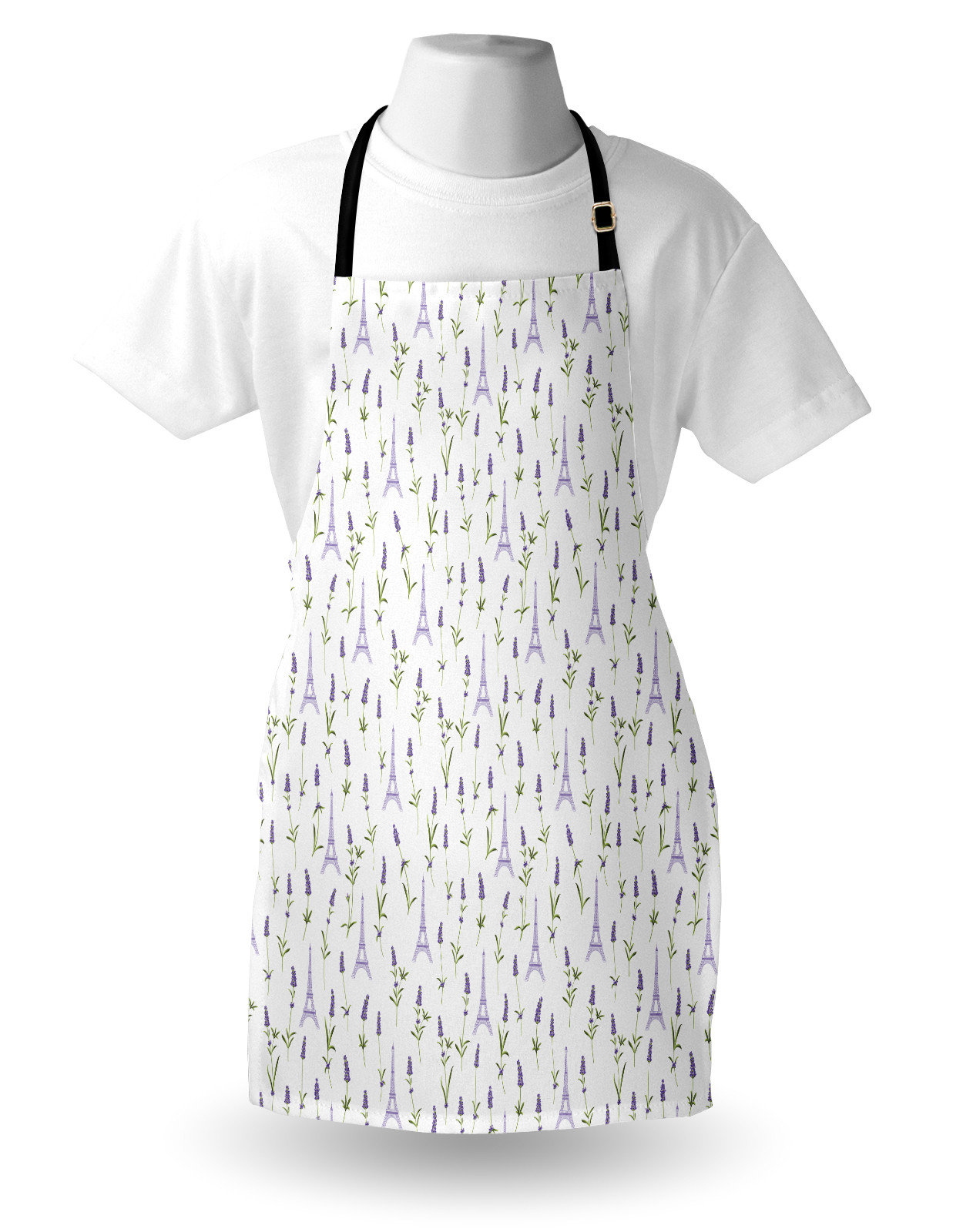 The Party Aisle™ Eiffel Apron Unisex, Lavender Flora Spring, Adult Size ...