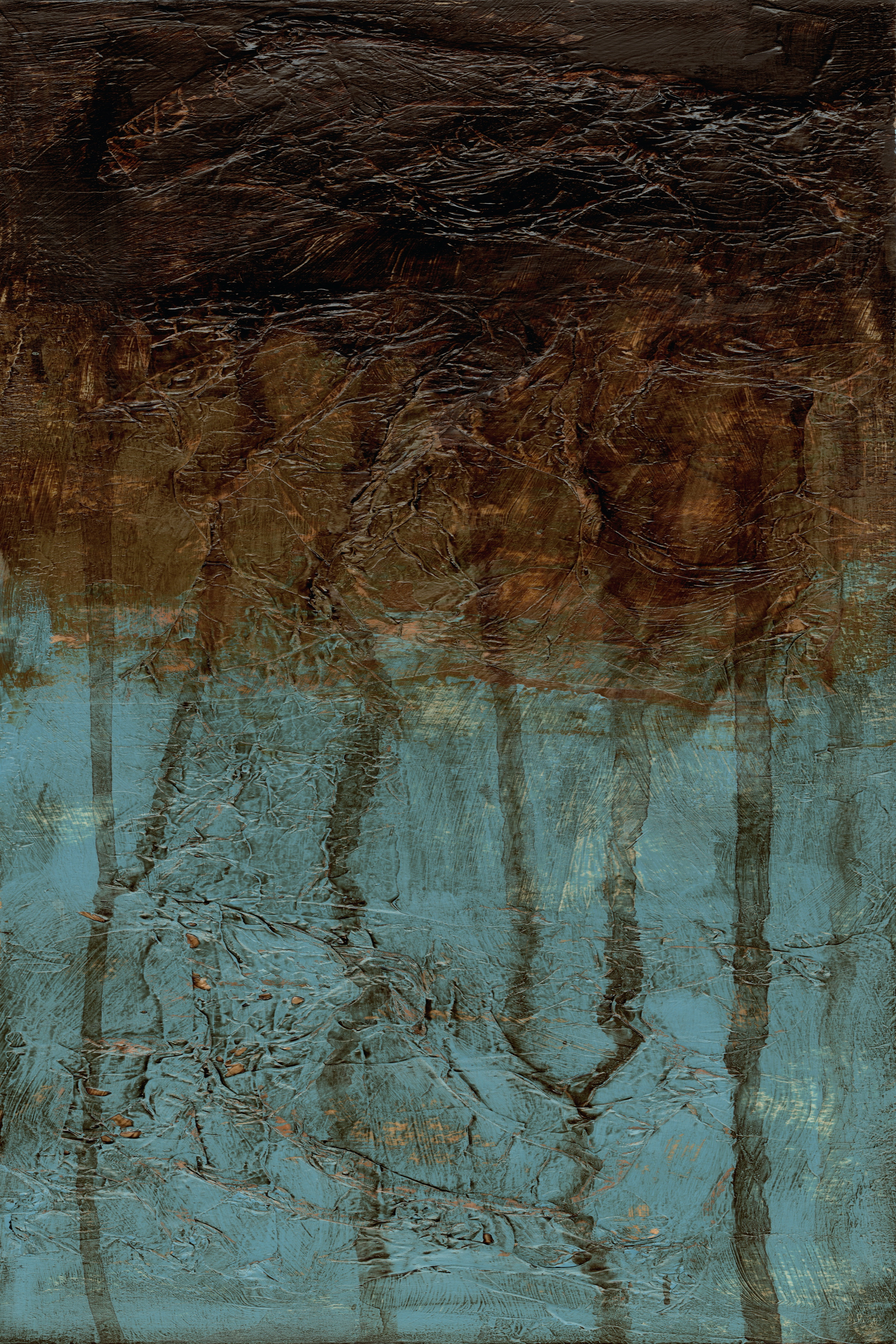 Metro Lane Oxidized Copper IV - Wrapped Canvas Art Prints | Wayfair.co.uk