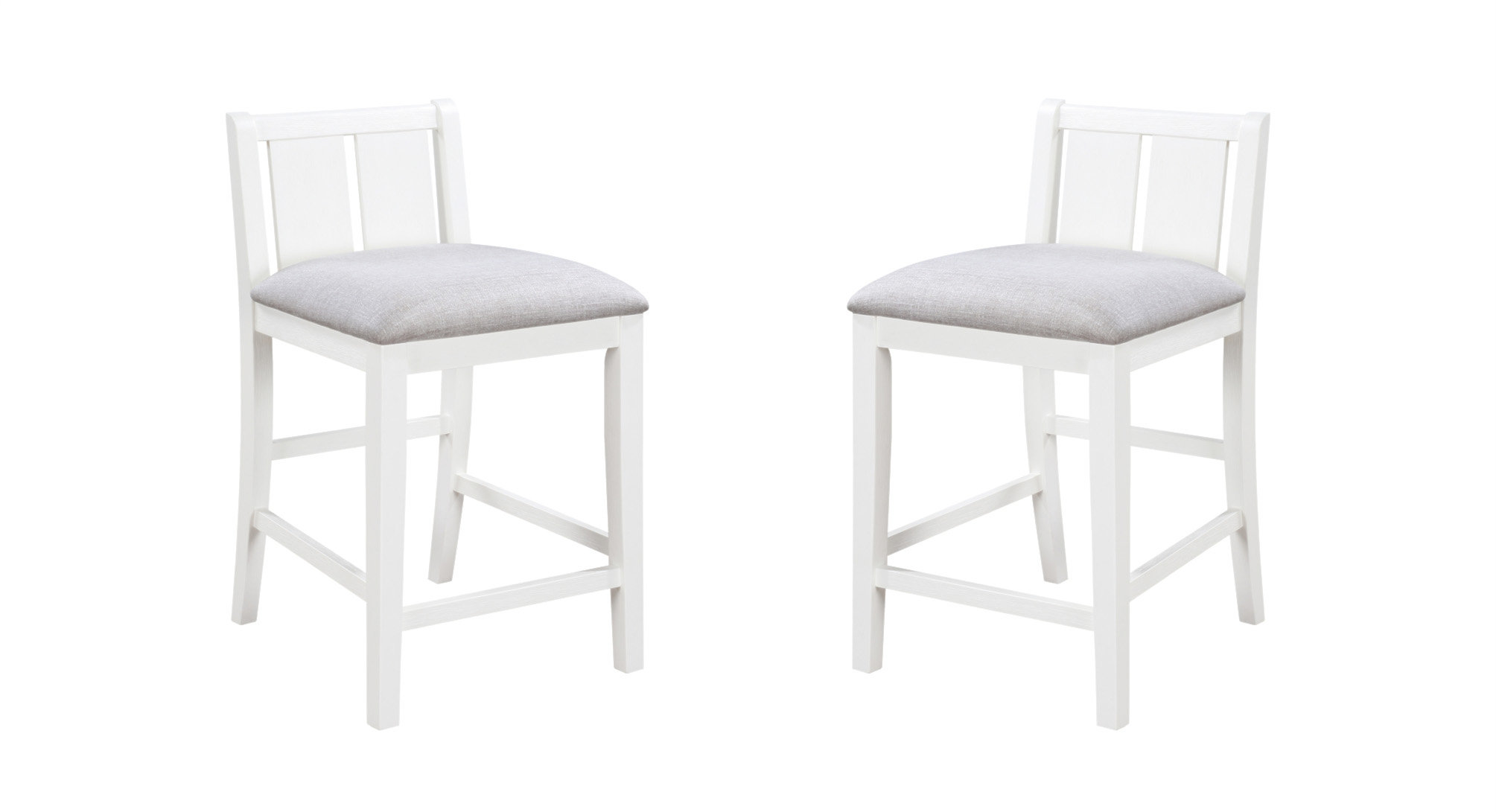 Ebern Designs "Graham Set Of 2 Upholstered Seat 20"" Counter Height ...