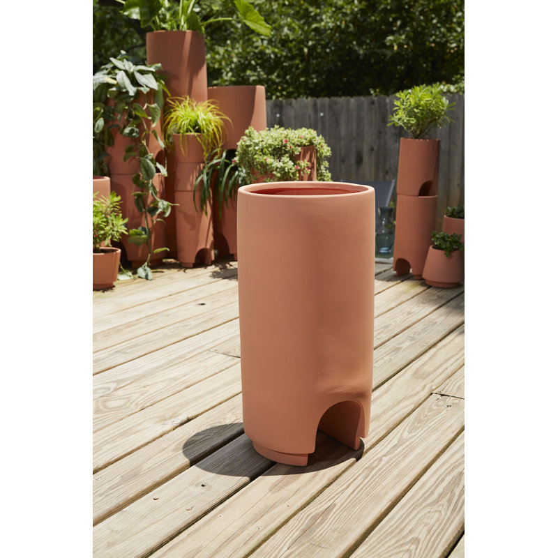 AllModern Nassau Stacking Planter - Large Cylinder | Wayfair