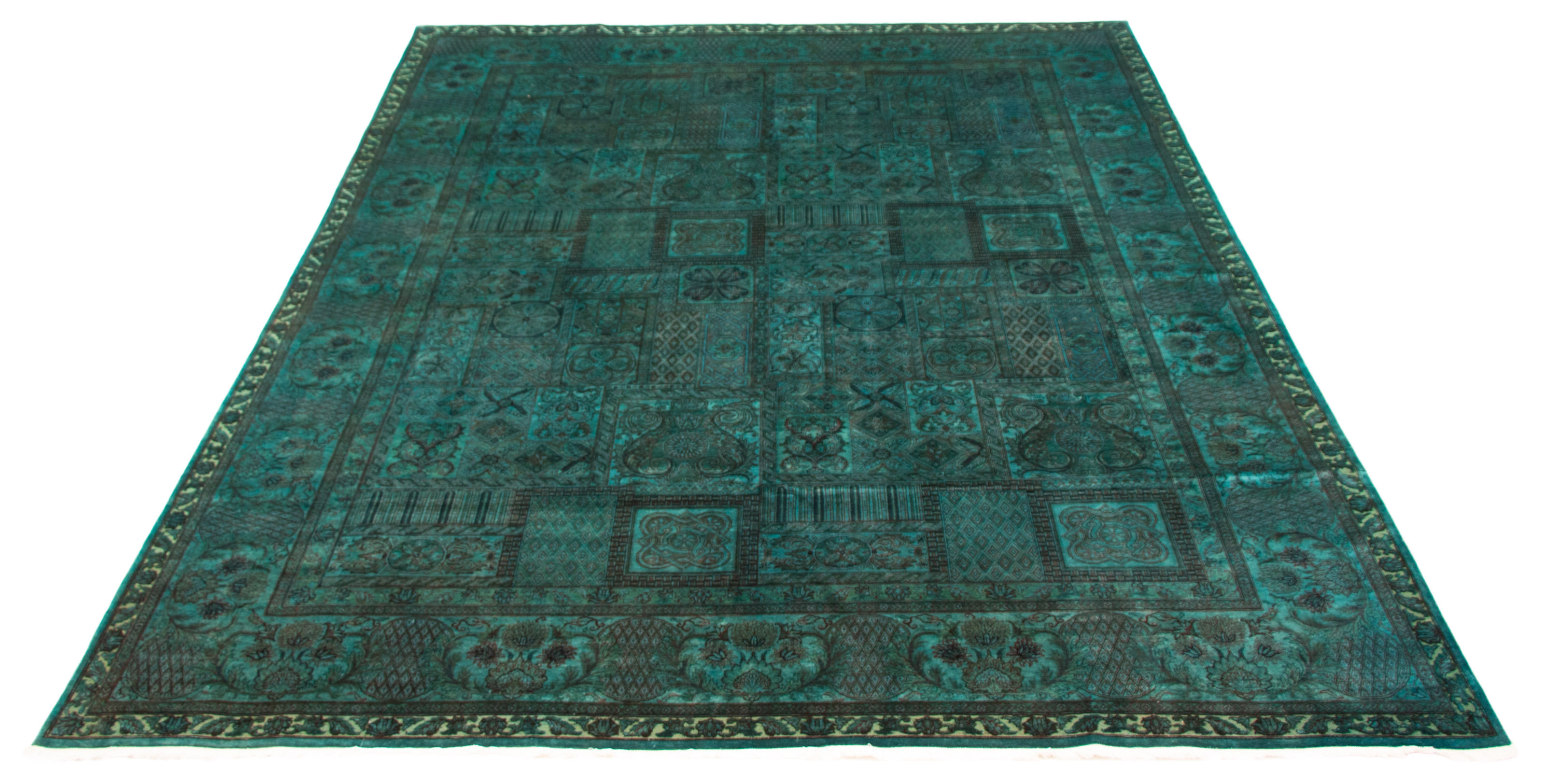 Bloomsbury Market One-of-a-kind Hand Knotted Vibrance Teal Wool Rug 9'1 ...
