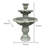 One Allium Way® 3 Tiered Garden/Outdoor Floor-Standing Freestanding ...