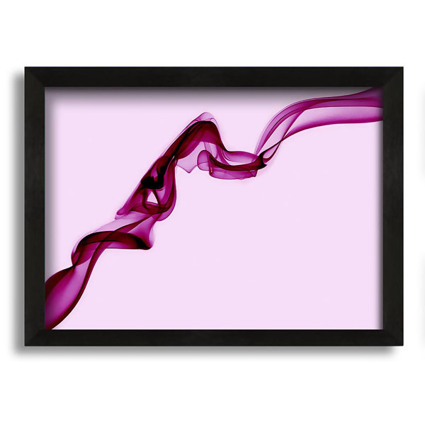 Ivy Bronx Baby Pink Silk - Picture Frame Graphic Art on Canvas ...