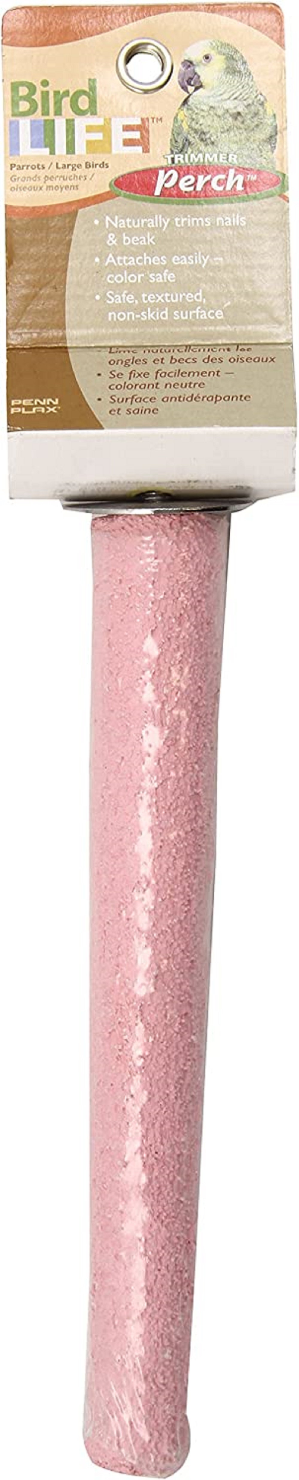 Penn Plax Bird-Life Cement Trimmer Bird Perch – Naturally Trims Nails ...