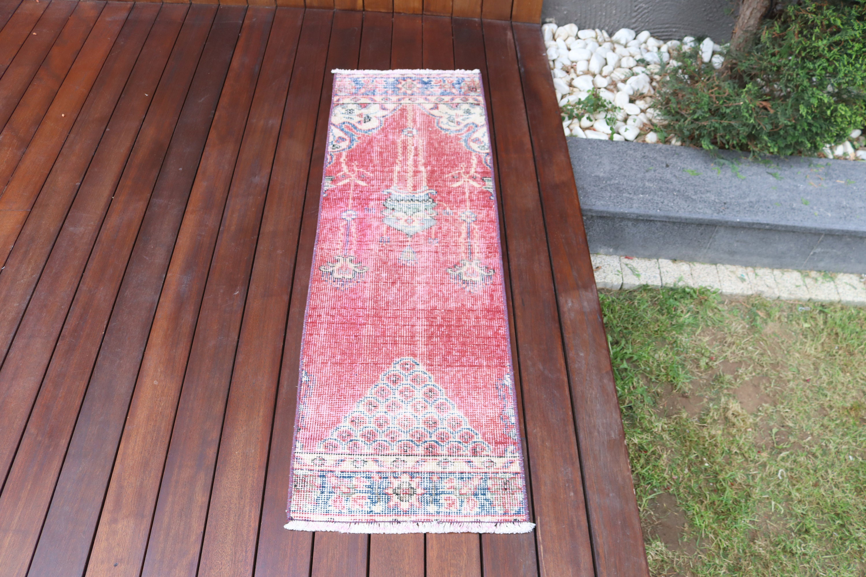 Bungalow Rose Vintage Turkish Red Rug Runner With Elegant Oriental ...