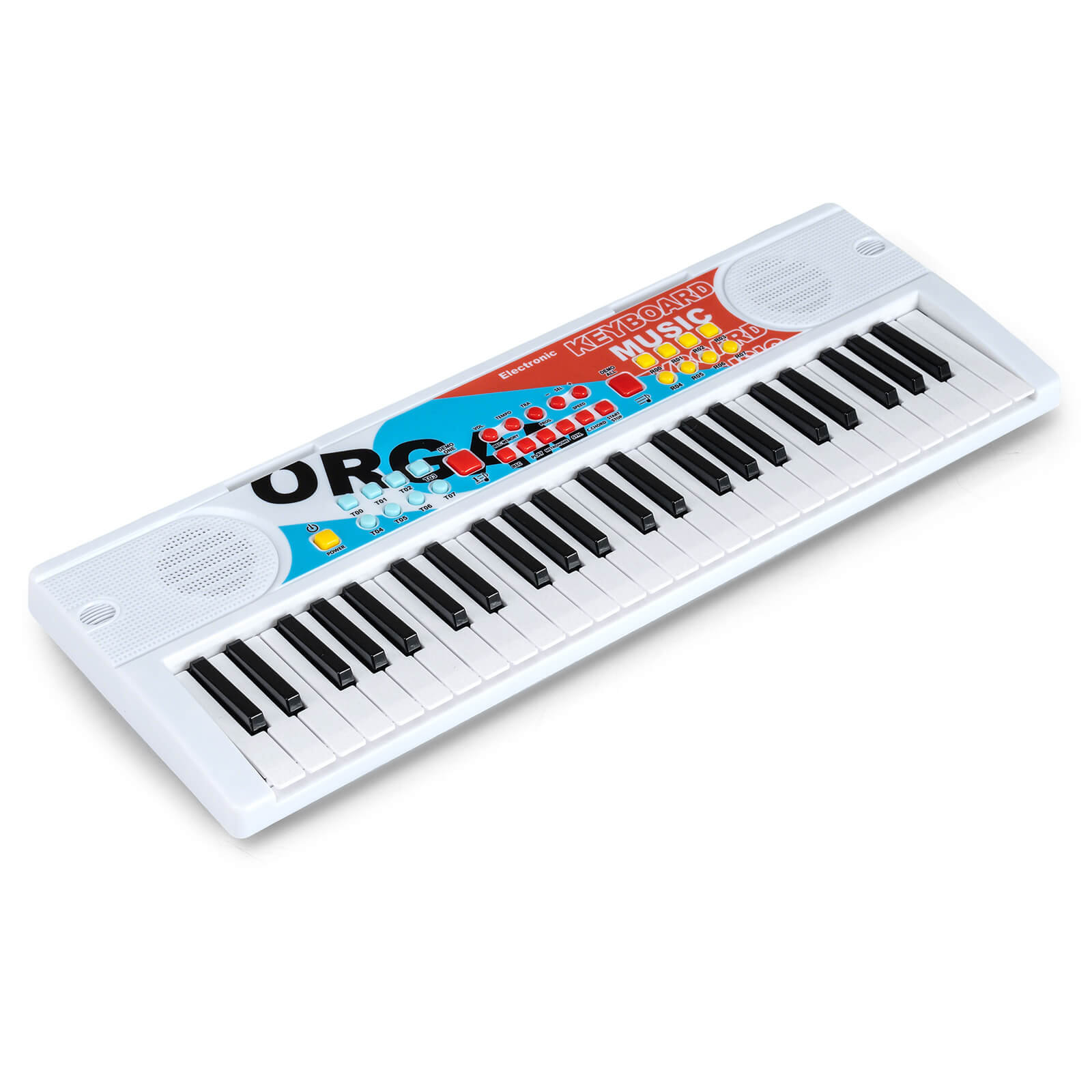 Costway 49 Keys Portable Electric Keyboard Piano with 8 Rhythms, 8 ...