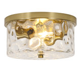 Gold Flush Mount Lighting You'll Love | Wayfair