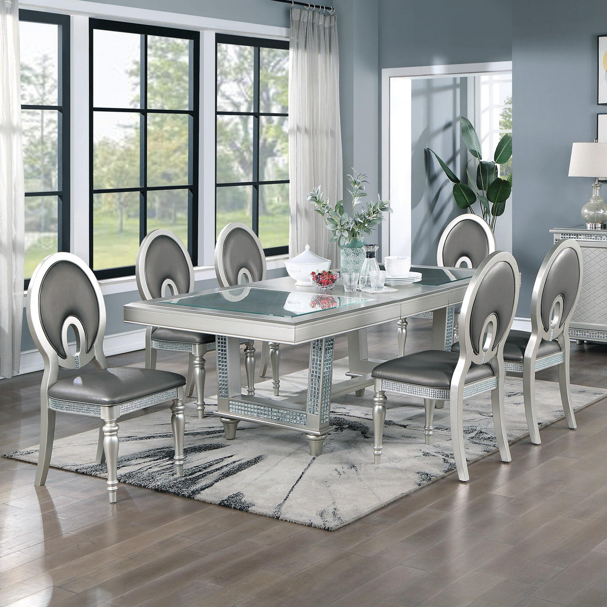 House of Hampton Formal Traditional Dining Table Rectangle Table ...