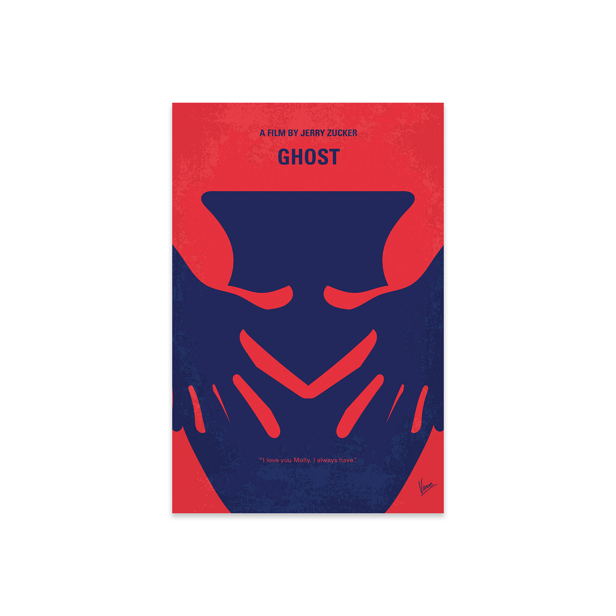 iCanvas Ghost Minimal Movie by Chungkong - No Frame Painting | Wayfair