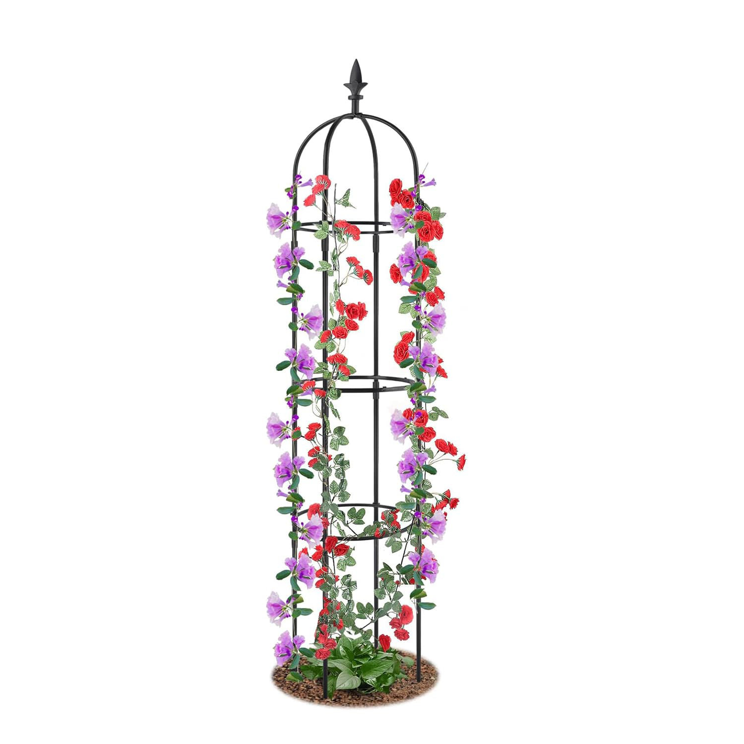 Winston Porter Garden Trellis, Tower Obelisk Garden Trellis, Support ...