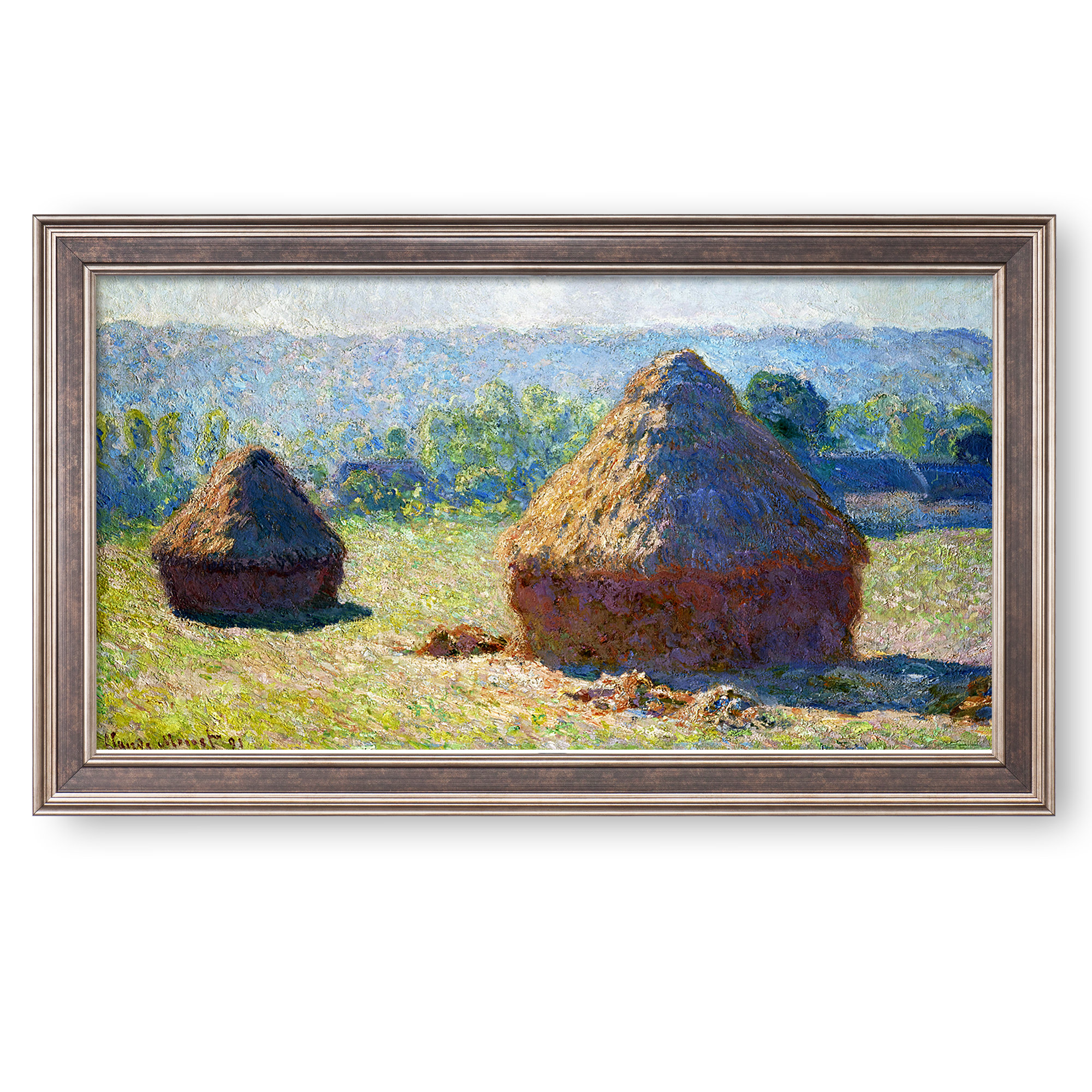 A&T ARTWORK Haystacks end of Summer by Claude Monet The World Classic ...