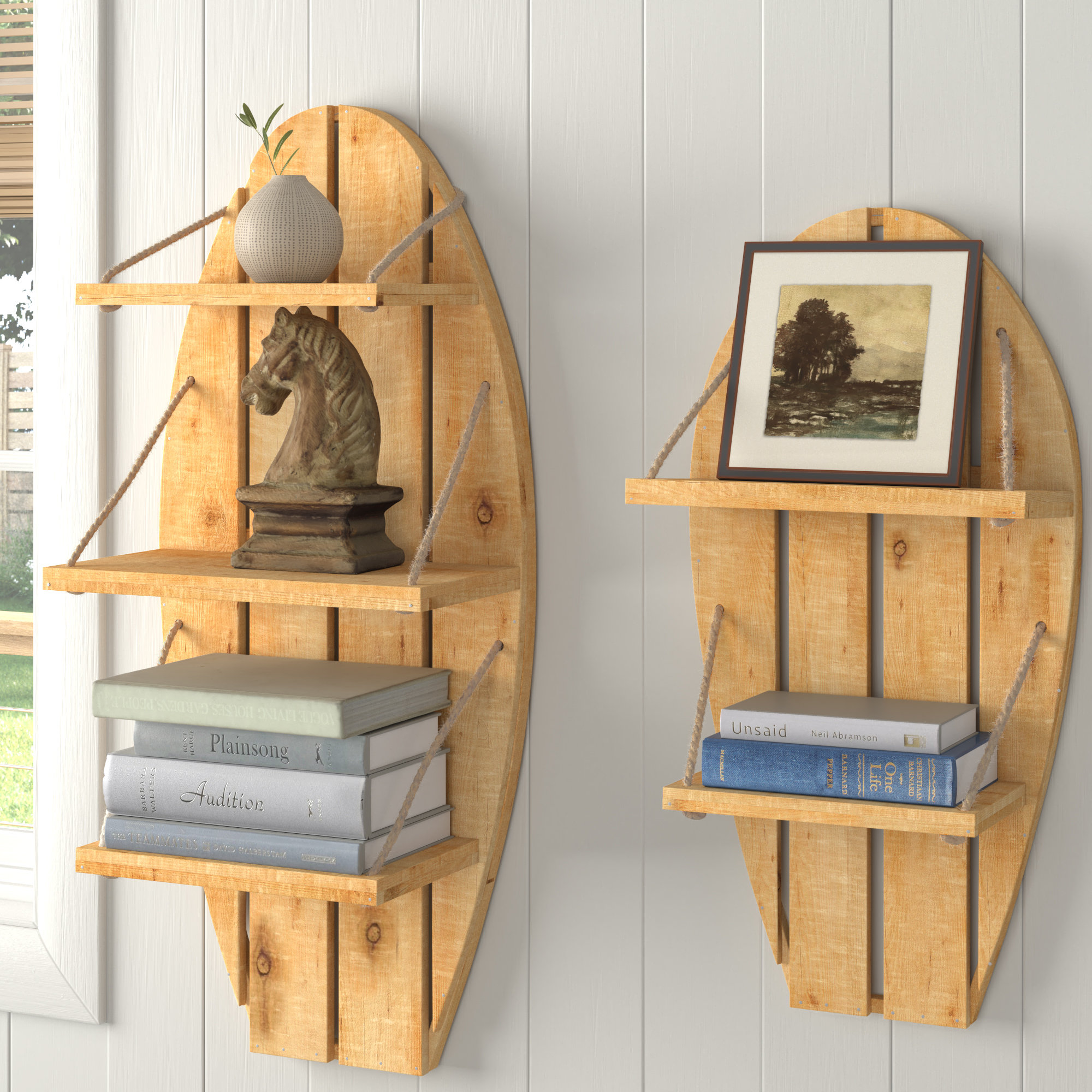 Sand & Stable™ Tarren Wall Shelf Set Of 2 | Wayfair
