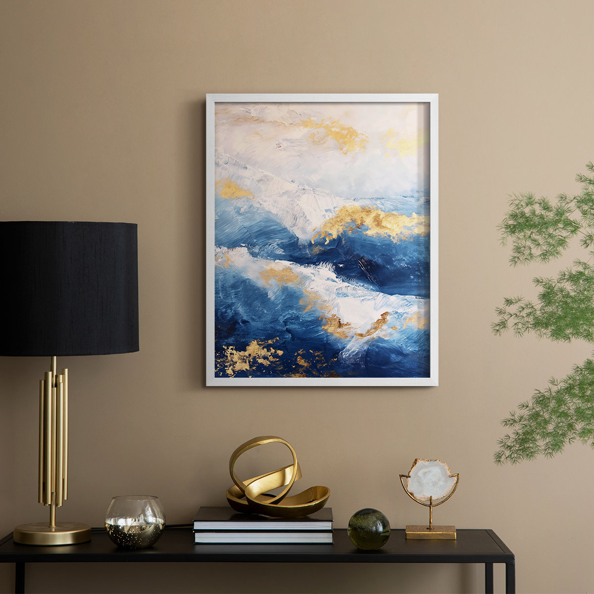 Wrought Studio™ ABSTRACT Series CDXV -Premium Framed Print -Ready to ...