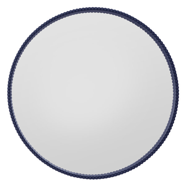 17 Stories Round Bobbin Wall Mirror, 20" (50 CM), Circle Deep Framed ...