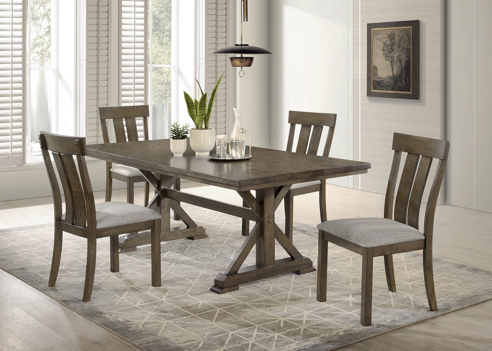 Red Barrel Studio® Dining Set Beautifully Crafted Dining Table Robust ...