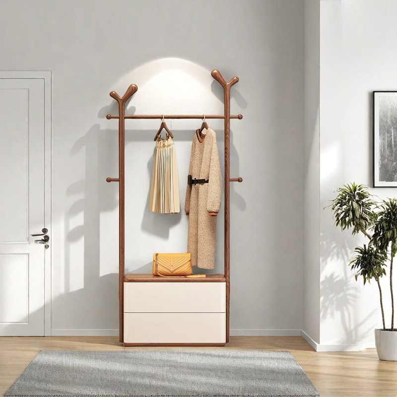 Your Favorite Celebrities 3-in-1 Ash Wood Wardrobe Bench | Wayfair