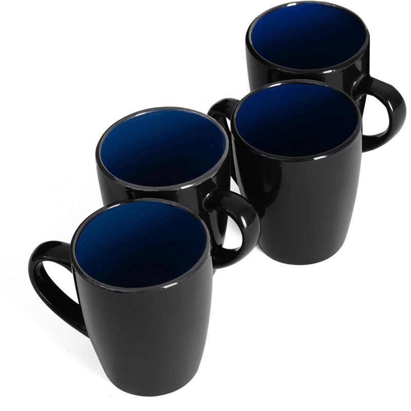ACTONIM Black Coffee Coffee Mug Set of 4 | Wayfair