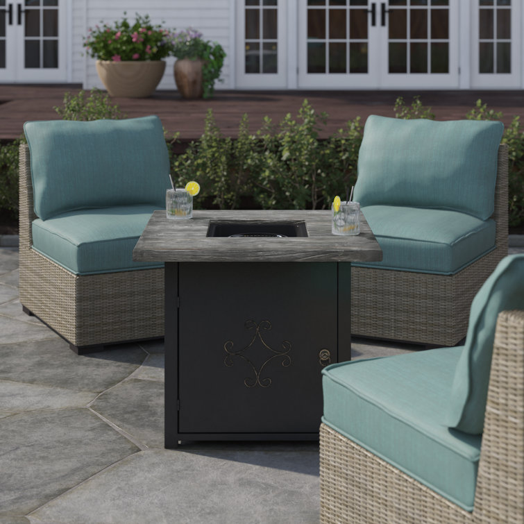 Sol 72 Outdoor™ Maribelle Lava Rock Stone Propane Gas Fire Pit Table ...