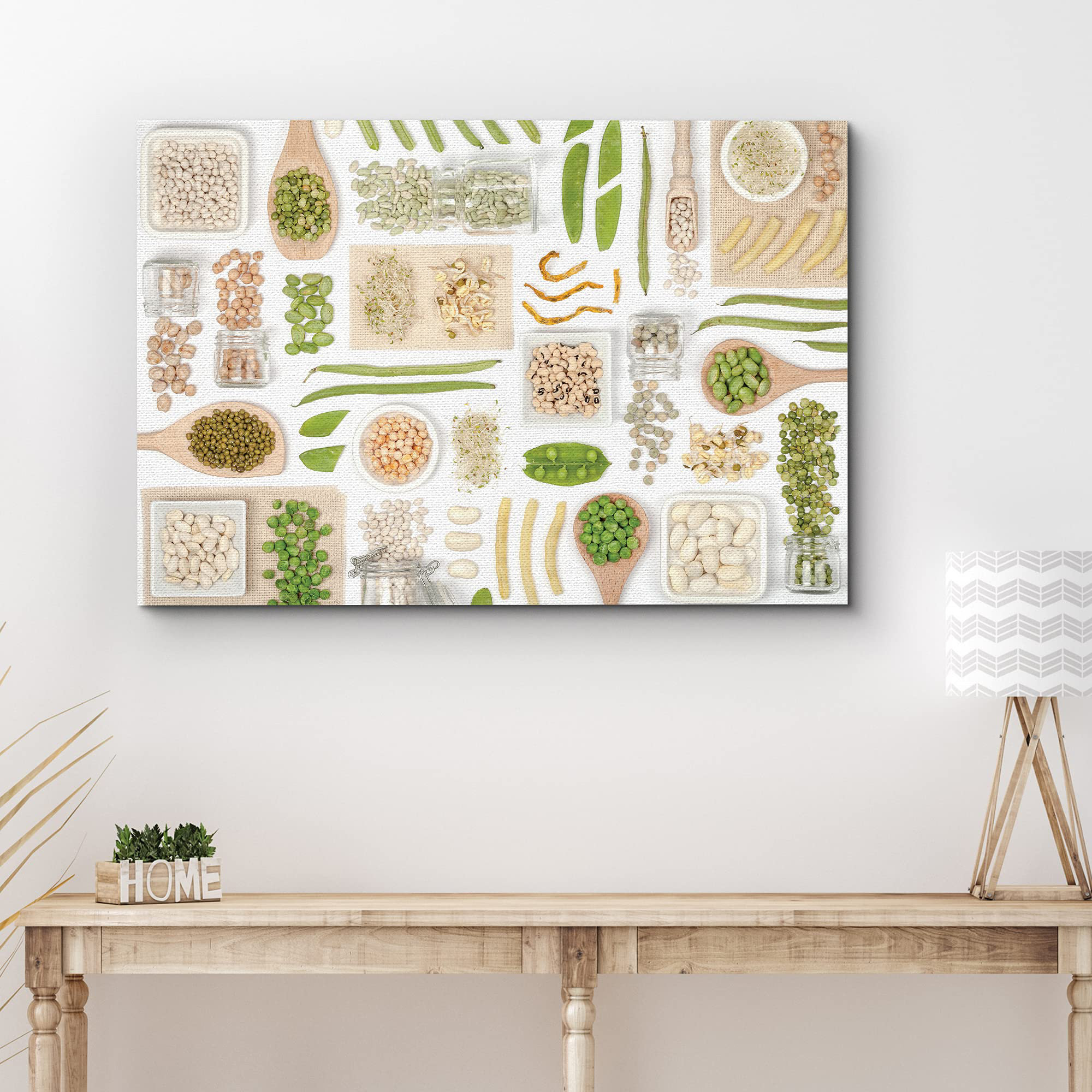 IDEA4WALL Green & Tan Pea, Seed & Bean Variety Fruit Food Photography ...