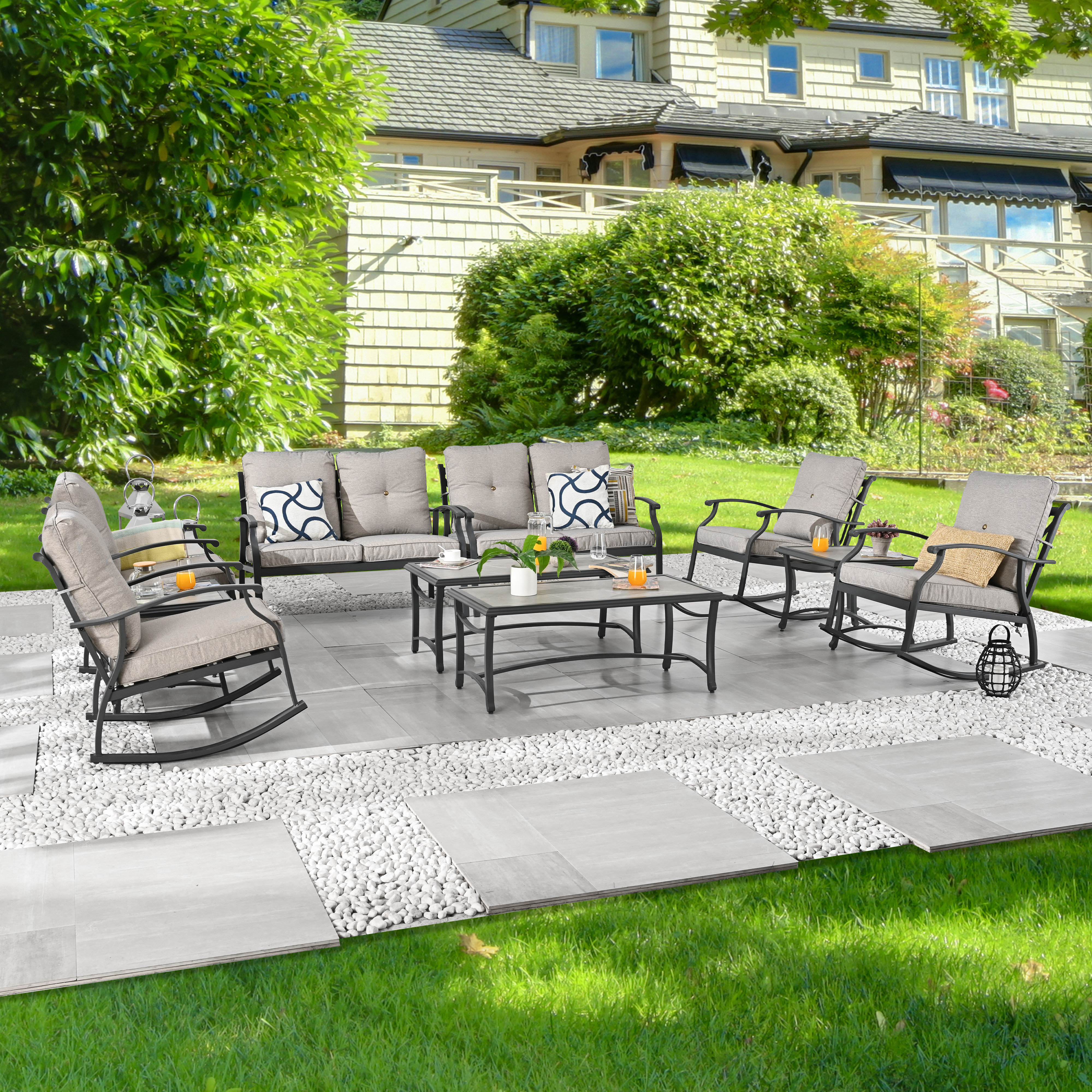 Lark Manor™ 10-Piece conversation set | Wayfair
