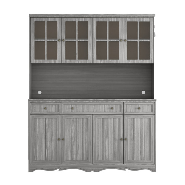 Lark Manor™ 76" Tall Freestanding Pantry Cabinet Kitchen Pantry Storage ...