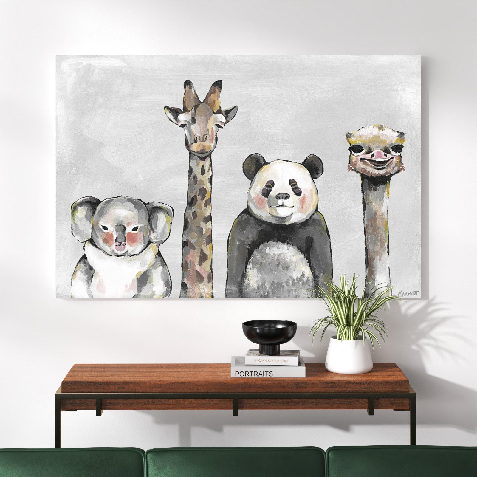 Viv + Rae™ Knorr Jungle Friends Reunion Print on Wrapped Canvas | Wayfair