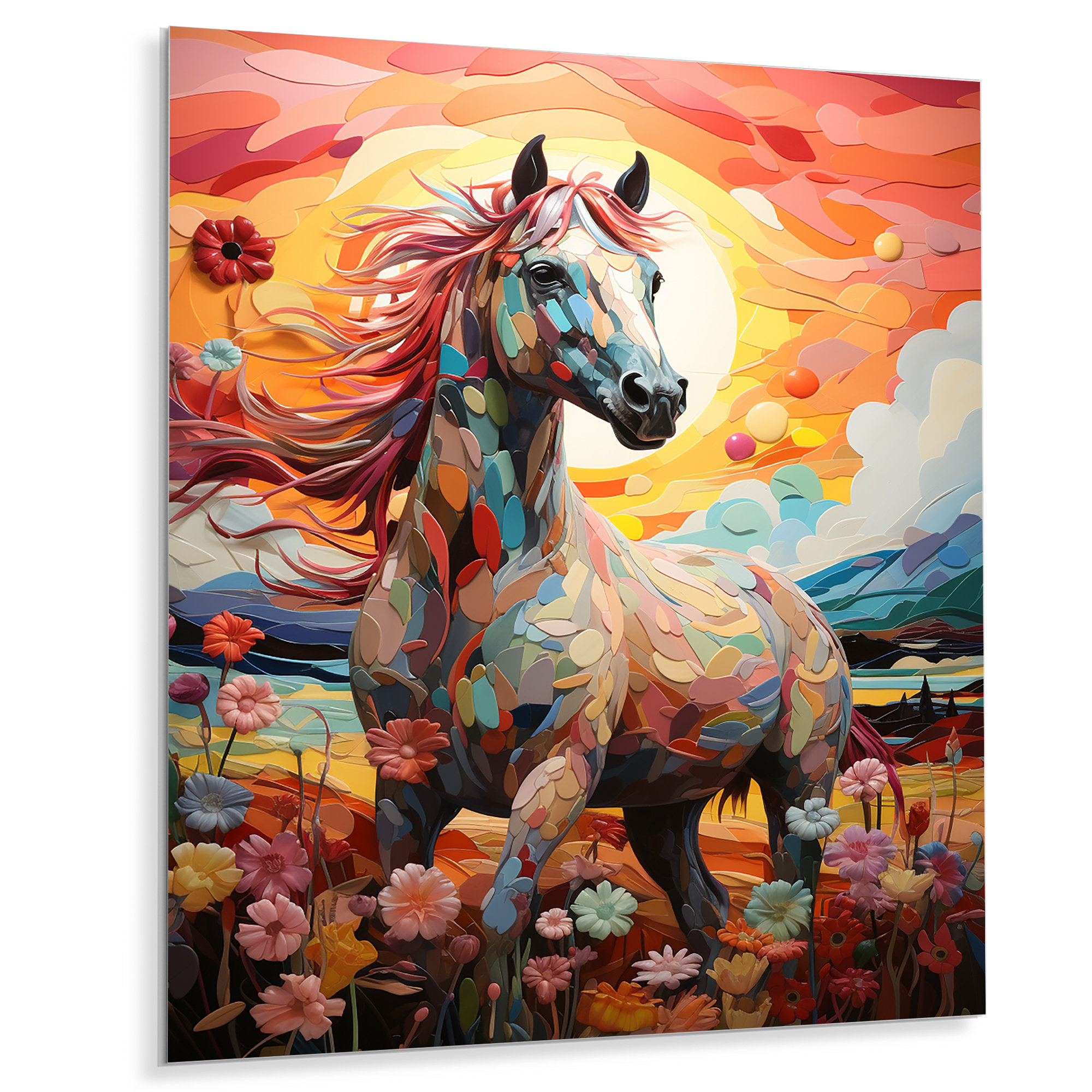 Union Rustic Carousel Carousel Of Childhood I - Cityscapes Metal Wall ...