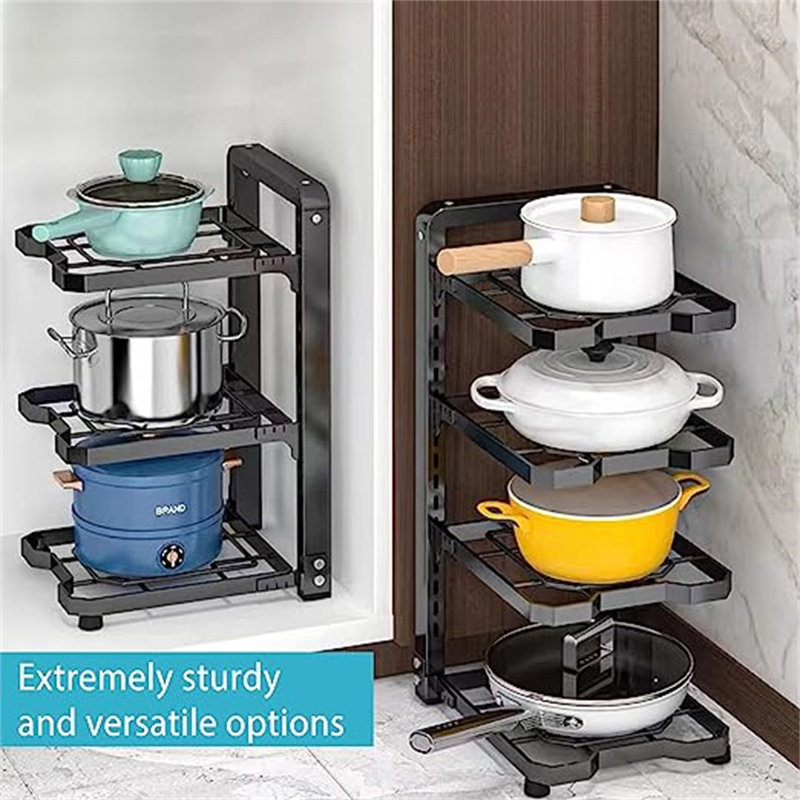 Prep & Savour Damontay Steel Countertop / Cabinet Pot Rack | Wayfair