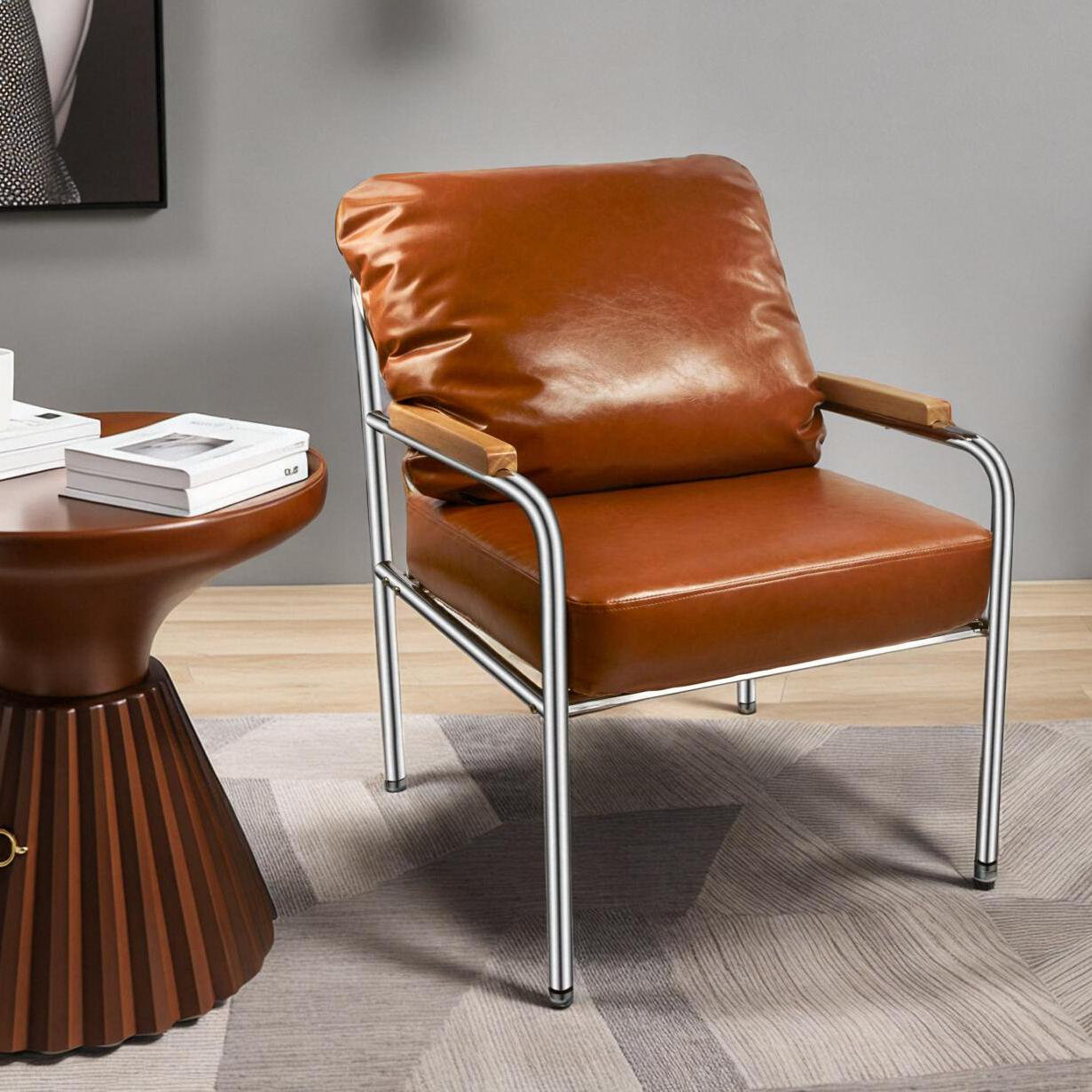 momei Modern Single seat sofa chair with Stainless Steel Frame | Wayfair