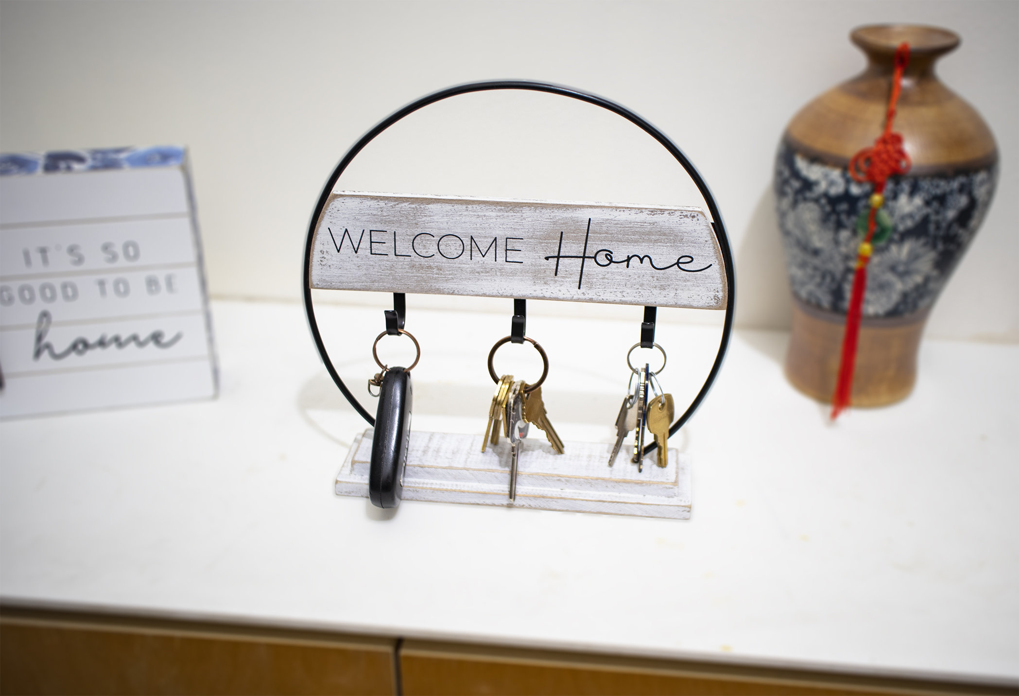 COLLECTIVE HOME Welcome Home Key Holder | Wayfair