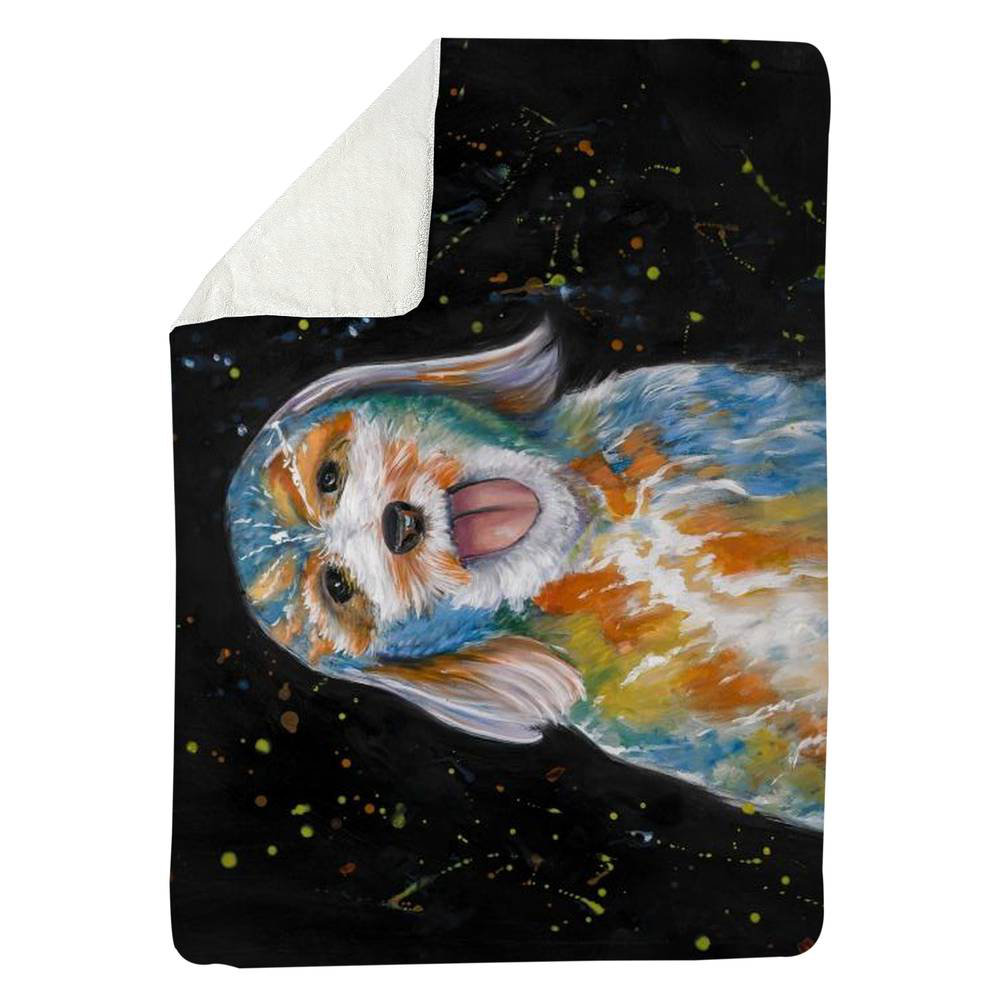 Begin Edition International Inc. Abstract Labradoodle Fleece Blanket ...