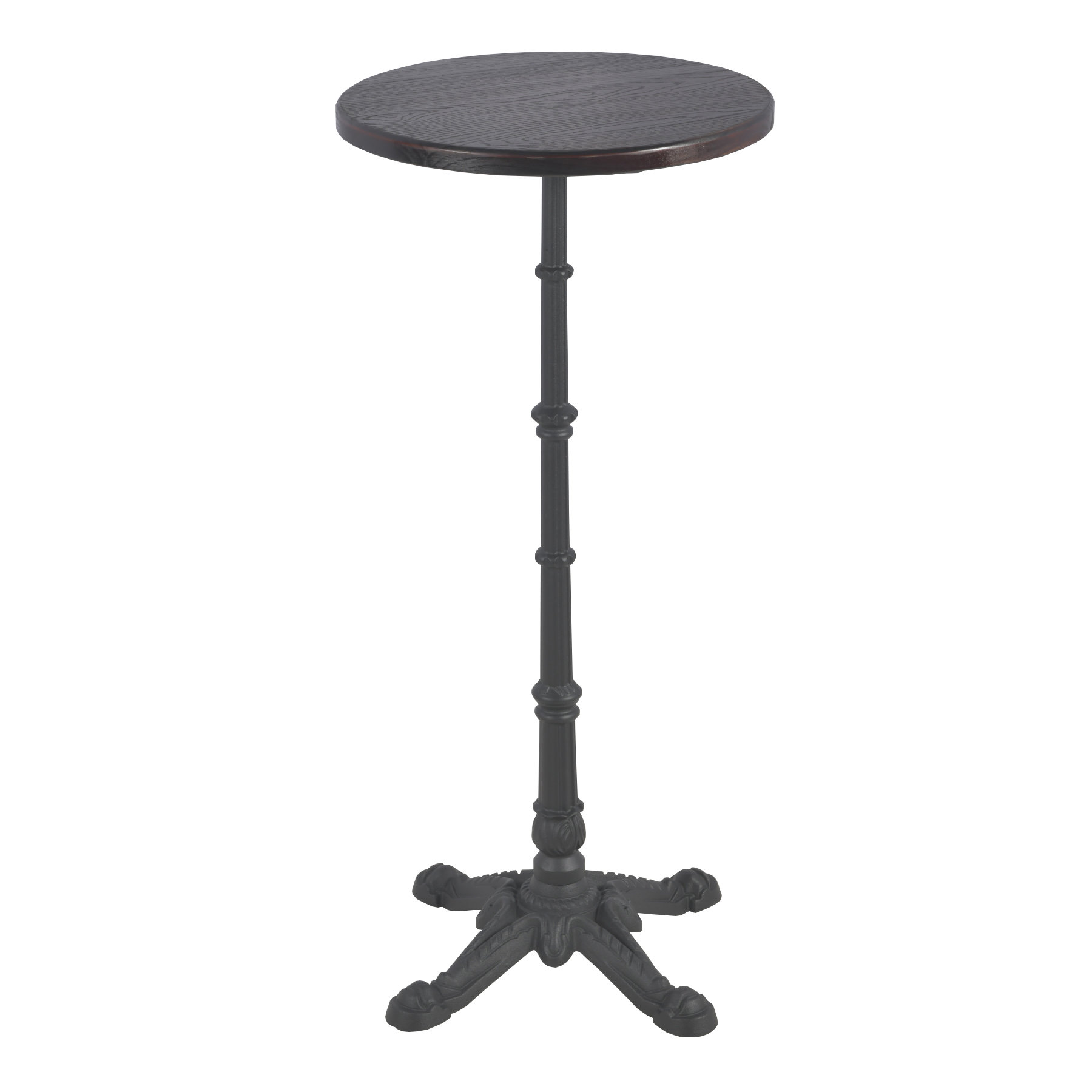 Charlton Home® Pub Bar Table 19.69-Inch Round Top 43.3-Inch Height ...