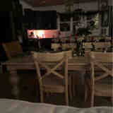 Dovetail Furniture Merak 84-Inch Rectangular Reclaimed Pine Dining ...