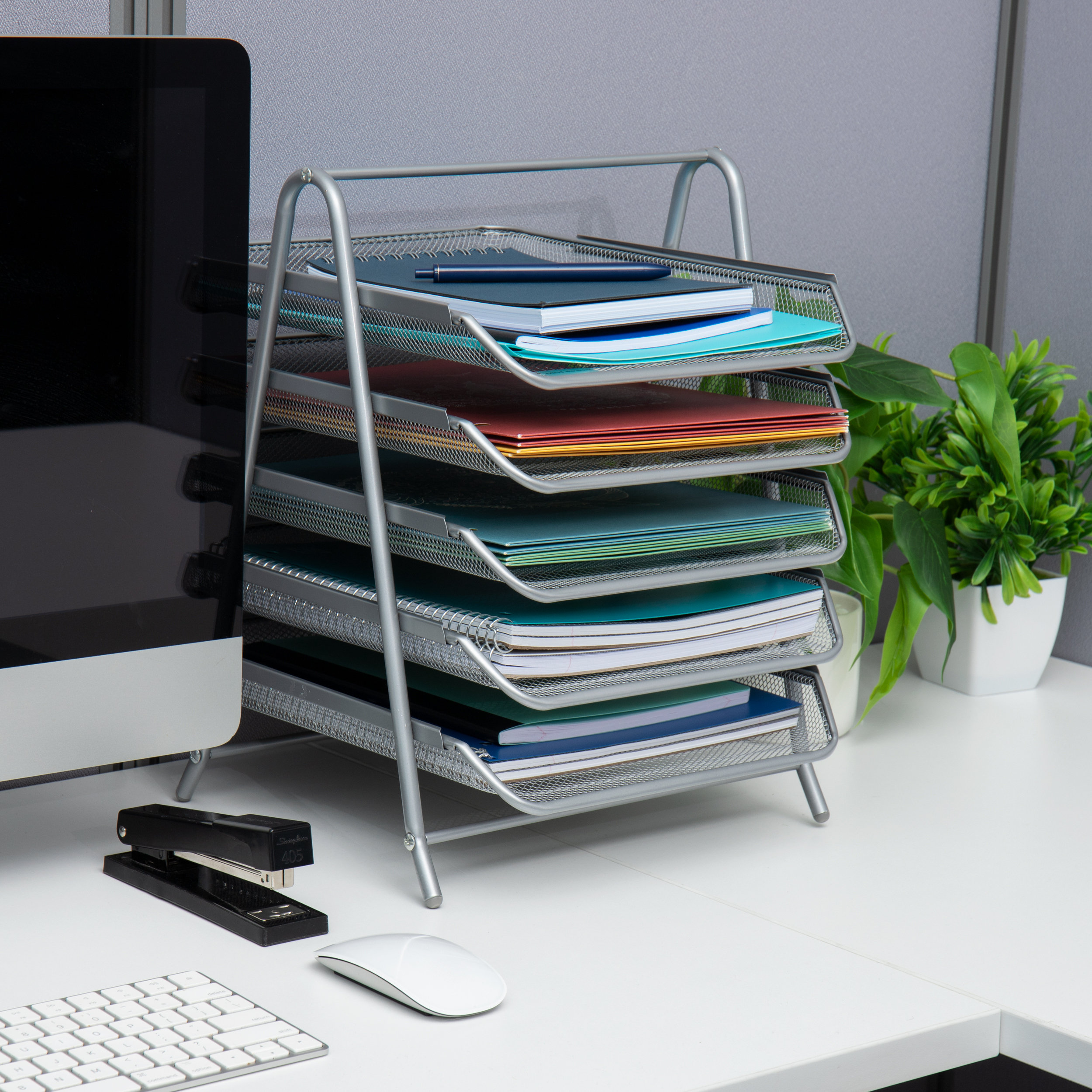 Inbox Zero 5-Tier Paper Tray, Desktop Organizer, File Storage ...