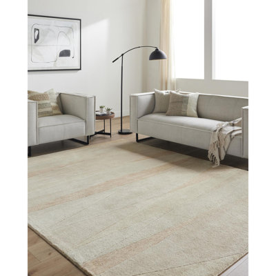 Hokku Designs Haroutyun Handmade Hand Tufted Wool Rug & Reviews | Wayfair