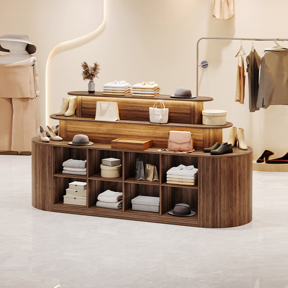 Artistic Soul XKX Premium Furniture Solid Wood Three-Tier Display Stand ...