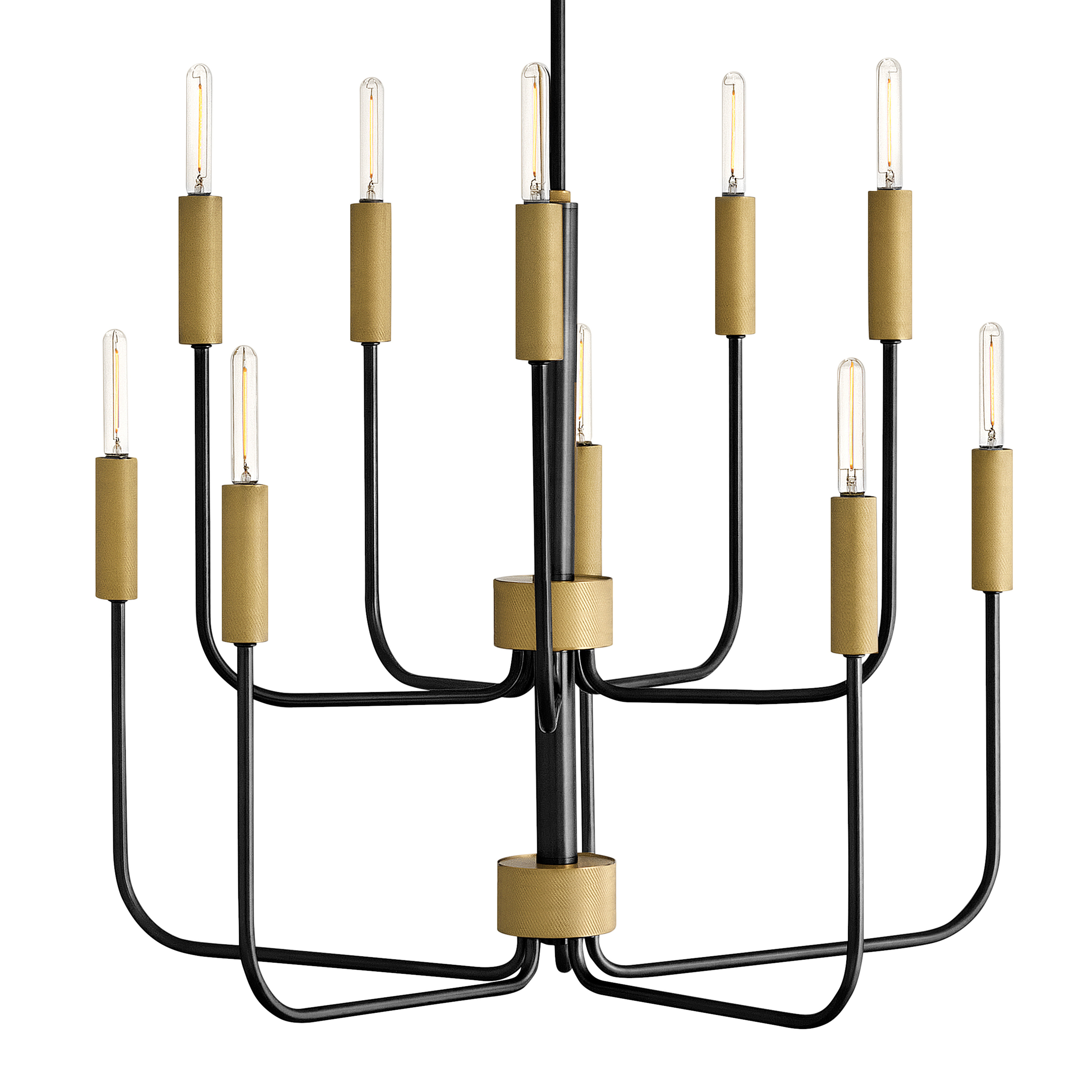 Lark Austen 10-Light Exposed Bulb Multi-Tier Chandelier | Wayfair