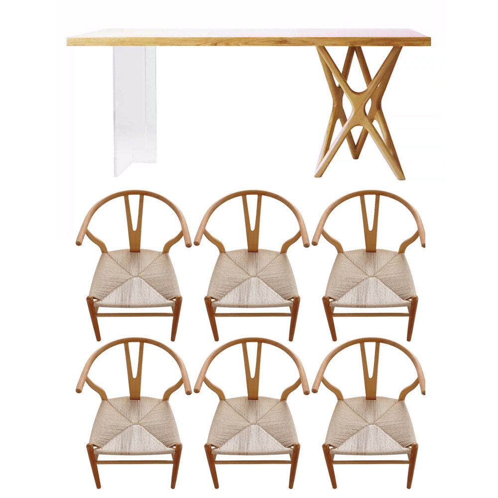 Table Treasures.e Rectangular Dining Set | Wayfair