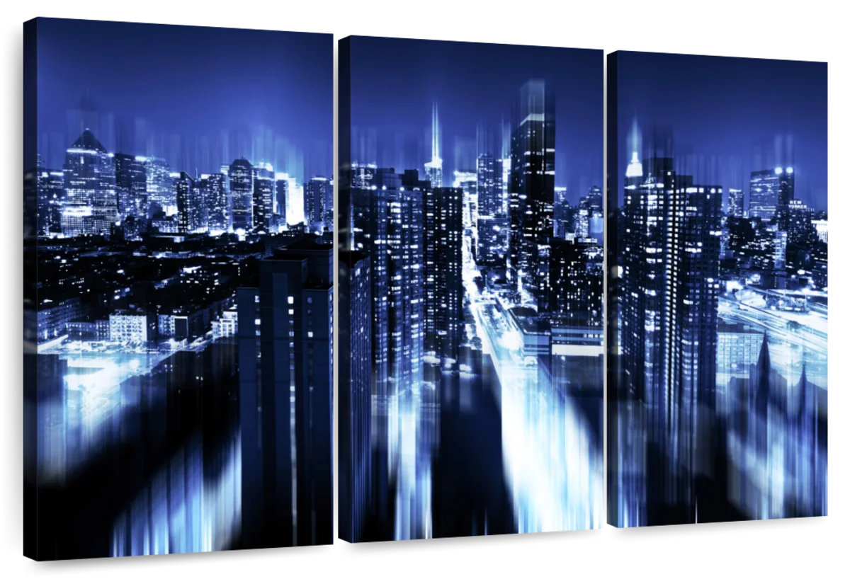 Ebern Designs Rorry Blue Night Manhattan - Wayfair Canada