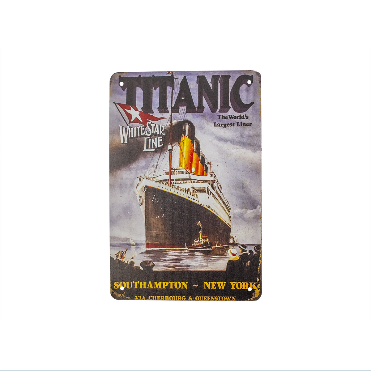 Trinx Retro Metal Titanic Wall Art Sign Vintage Movie Ad Poster ...