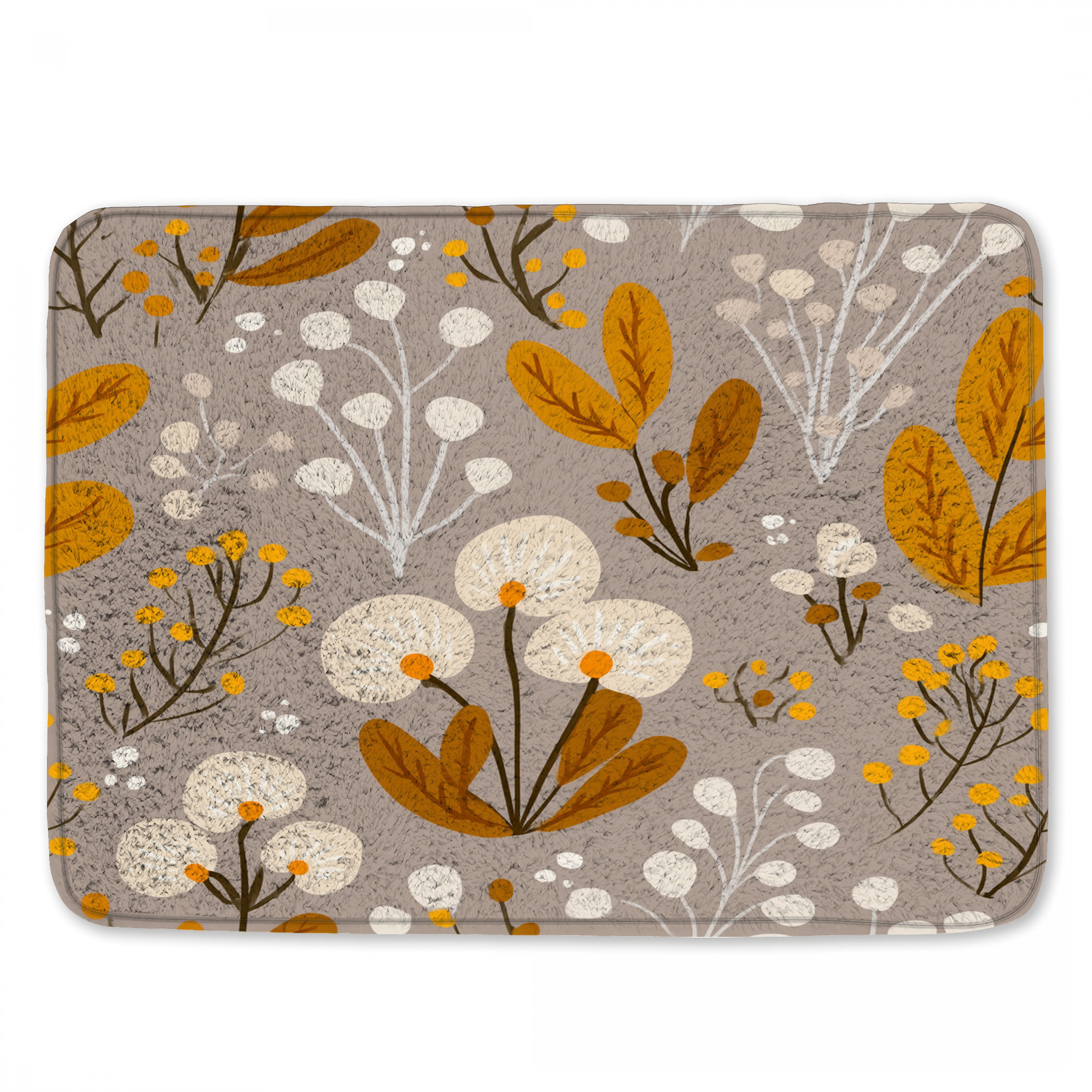 East Urban Home Floral Bath Mat Nature Bathroom Decor Bohemian Boho ...