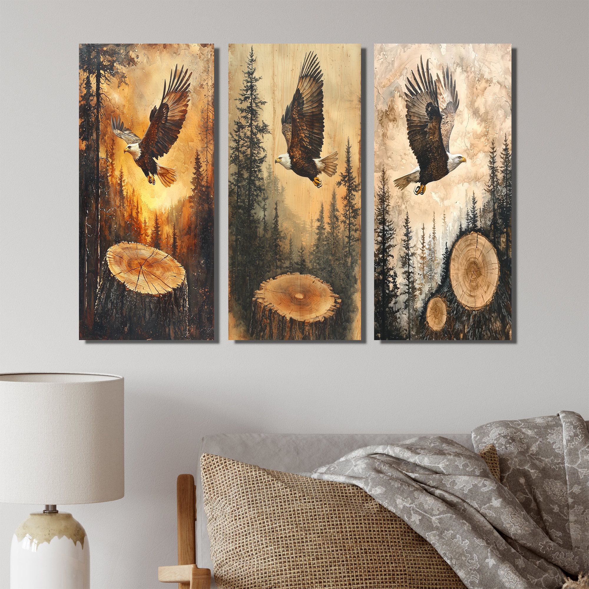 Millwood Pines Large Eagle Spirit Of The Wind I - Eagle Animal Wall ...