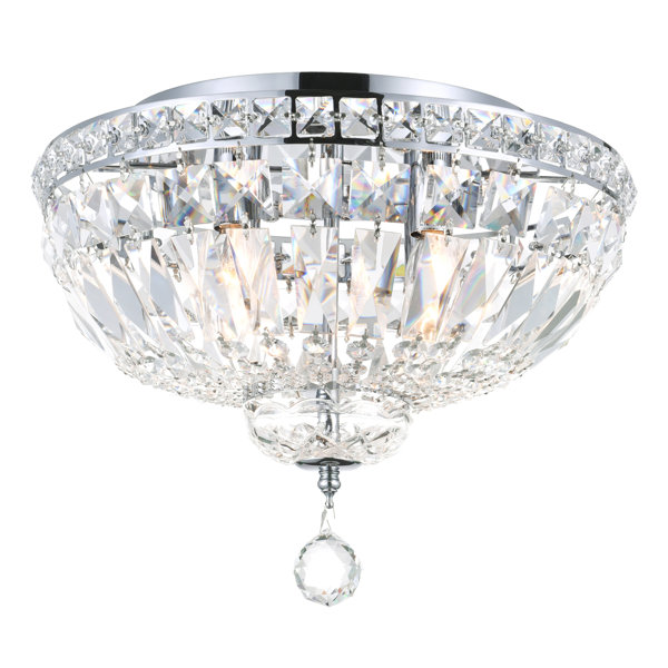 House of Hampton® Roselee Crystal Flush Mount & Reviews | Wayfair
