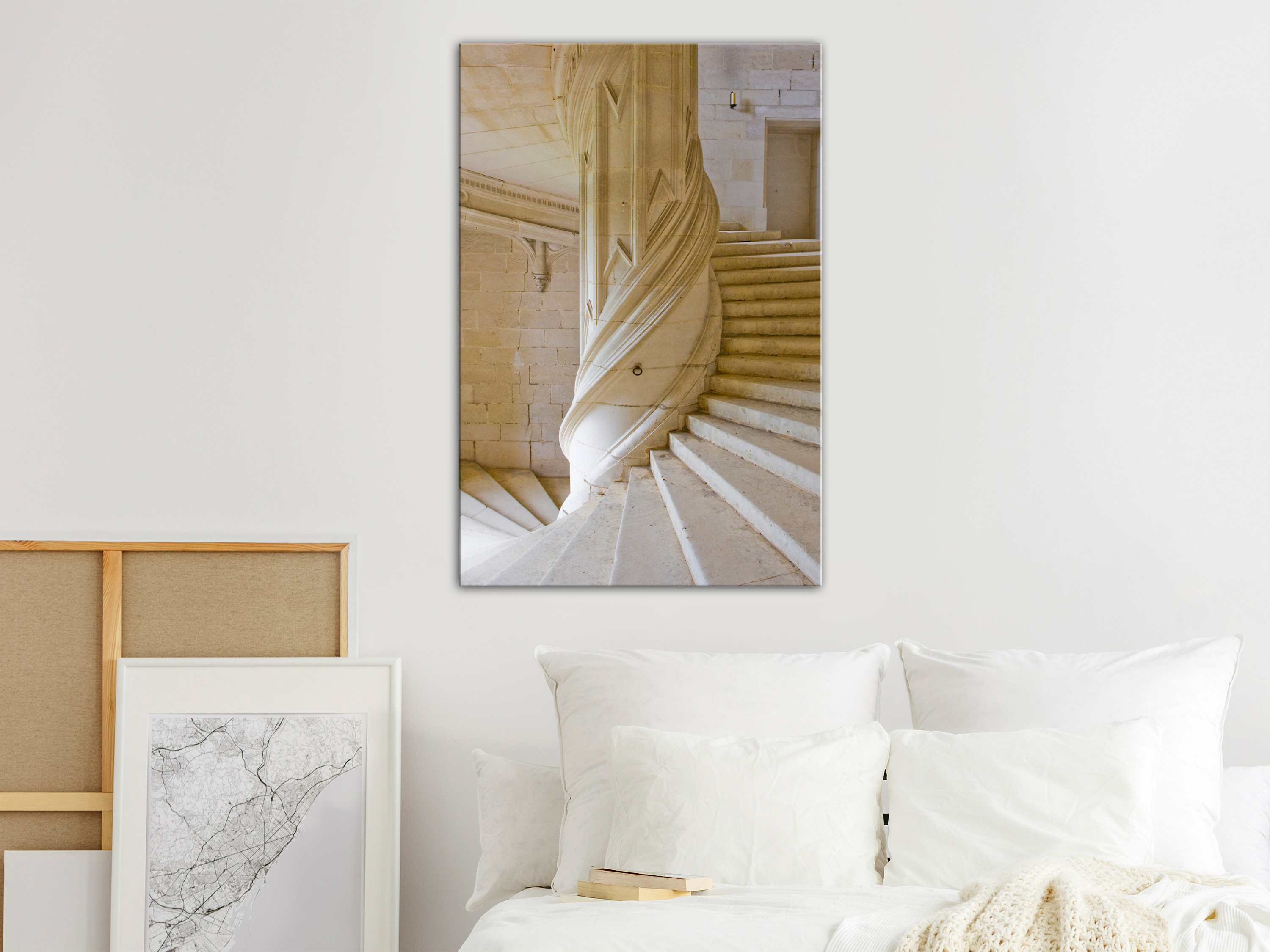 East Urban Home Stone Stairs - Wrapped Canvas Print | Wayfair