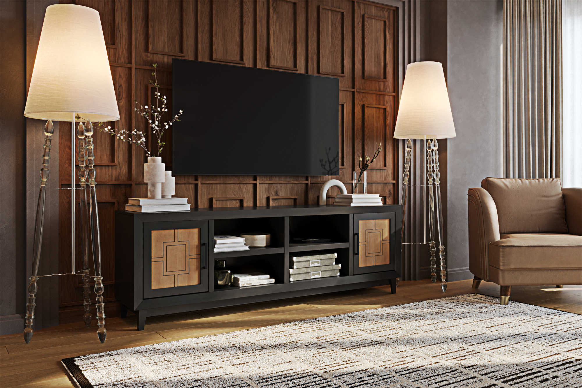 One Allium Way® 86 Inch TV Stand For Tvs Up To 95 Inches | Wayfair