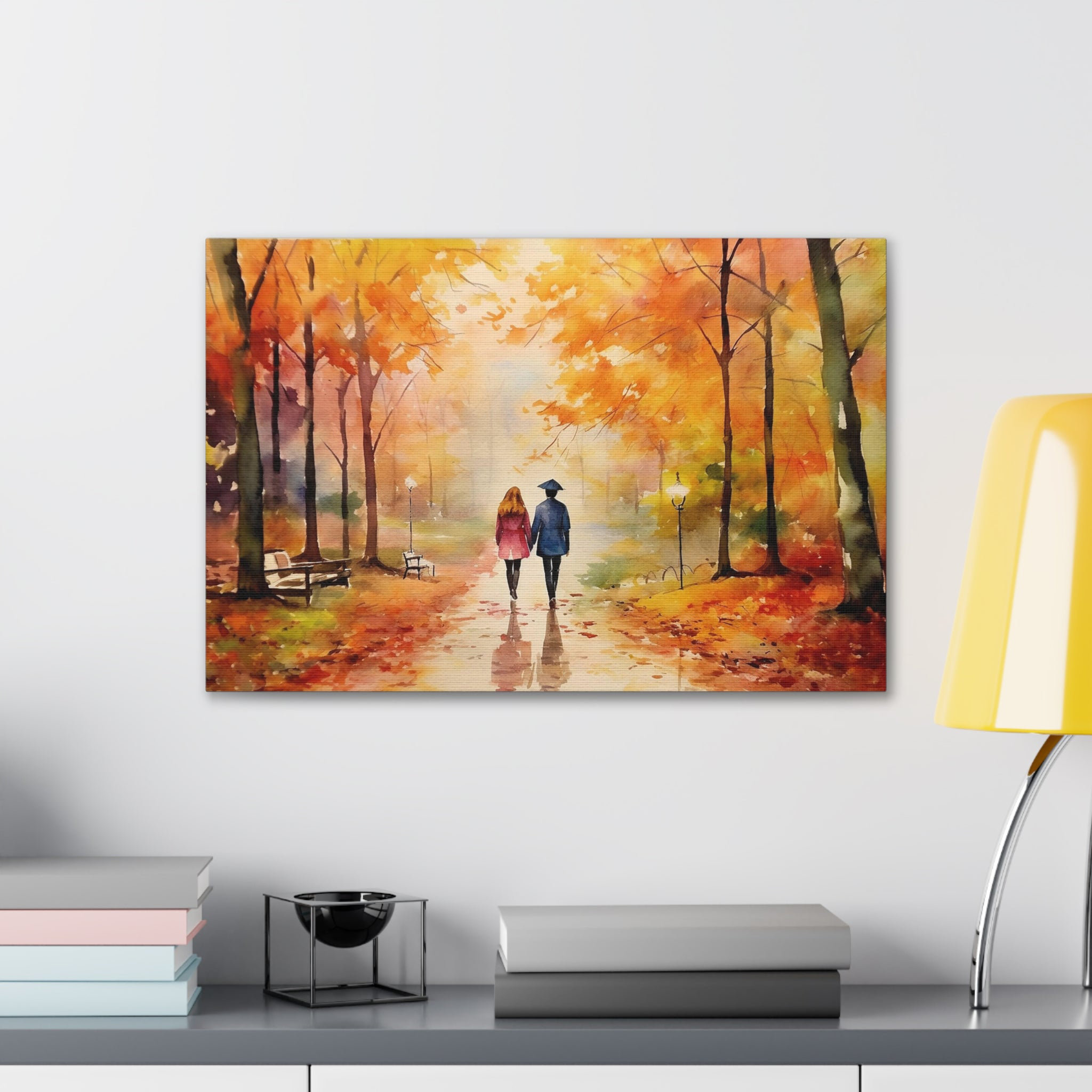 Winston Porter Couple Holding Hands Walking Natural Landscape ...