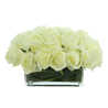 Creative Displays, Inc. Rose Arrangement In Glass Vase & Reviews | Perigold