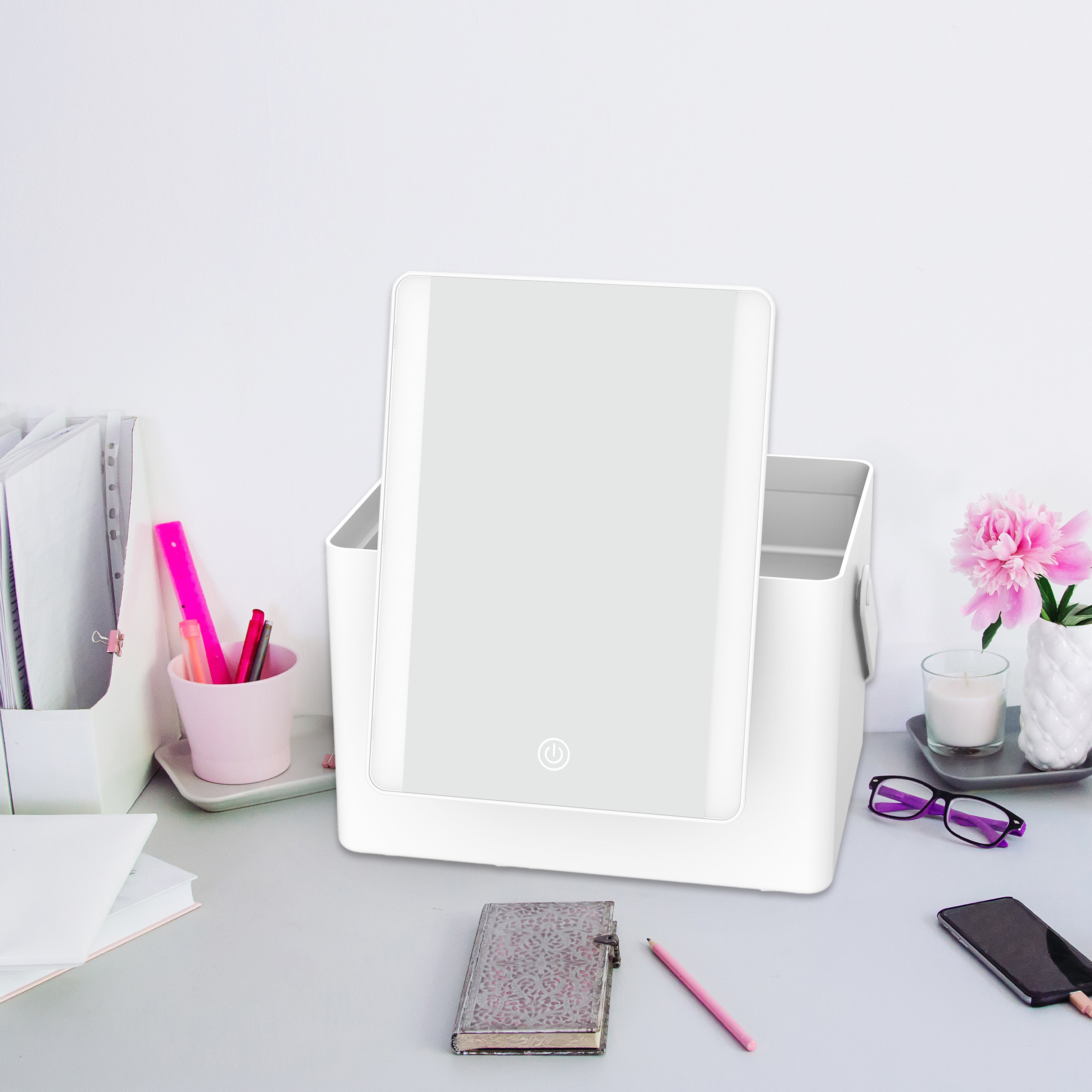 Conair Tablet Battery Operated Storage Mirror | Wayfair