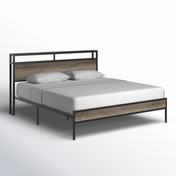 Trent Austin Design Tryston Bed Frame Industrial Platform Bed with ...