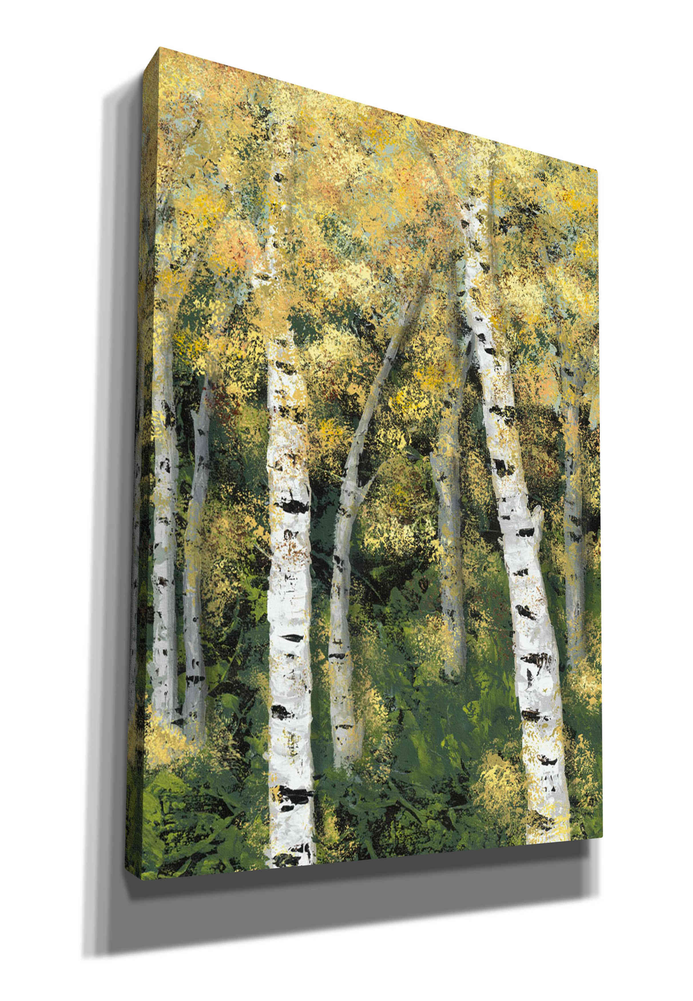 Epic Graffiti Birch Treeline III - Wrapped Canvas Graphic Art | Wayfair